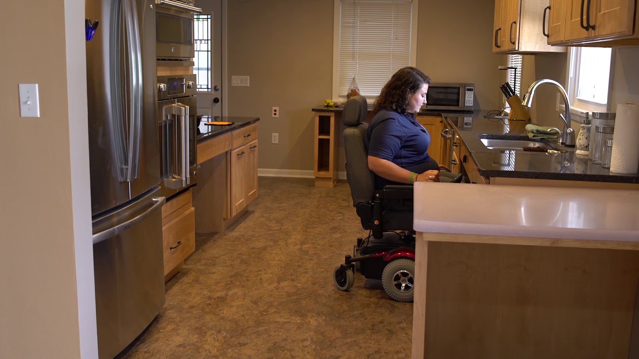 Kitchen Wheel Chair Turns - Assistive Technology St. Ambrose University ...