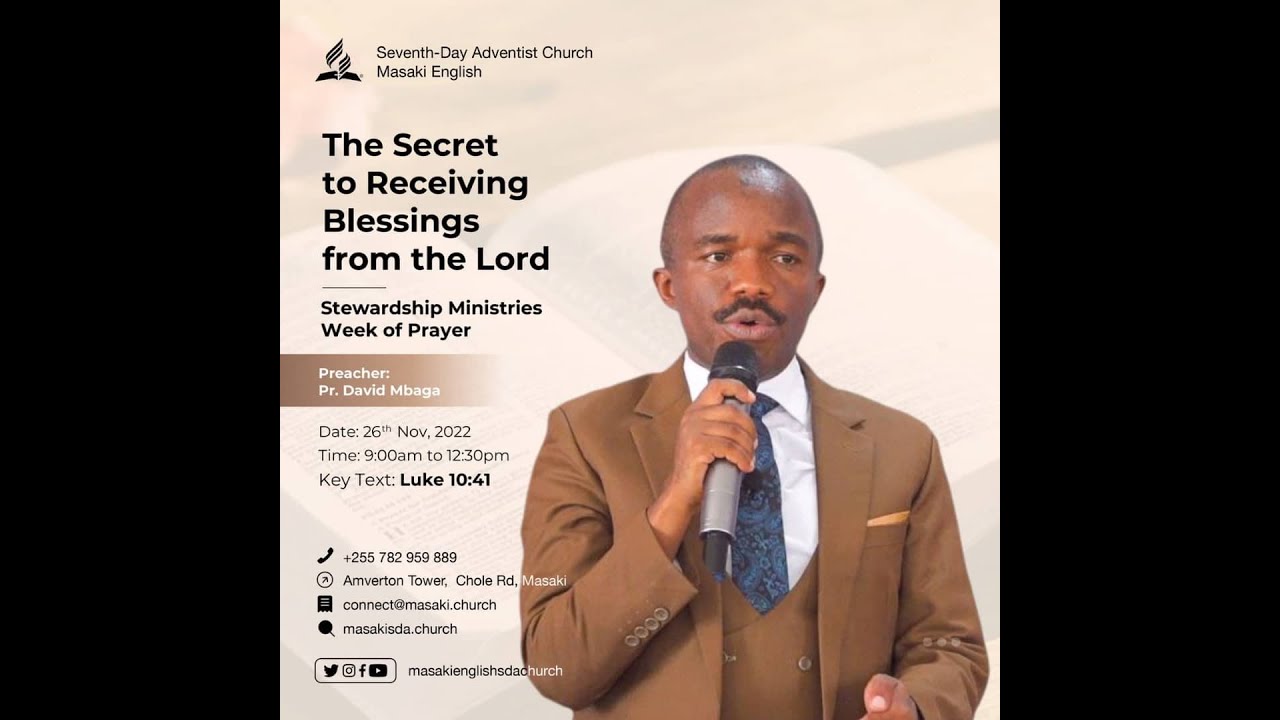 The Secret to Receiving Blessings Obed-Edom | Sabbath | 26 Nov 2022 ...