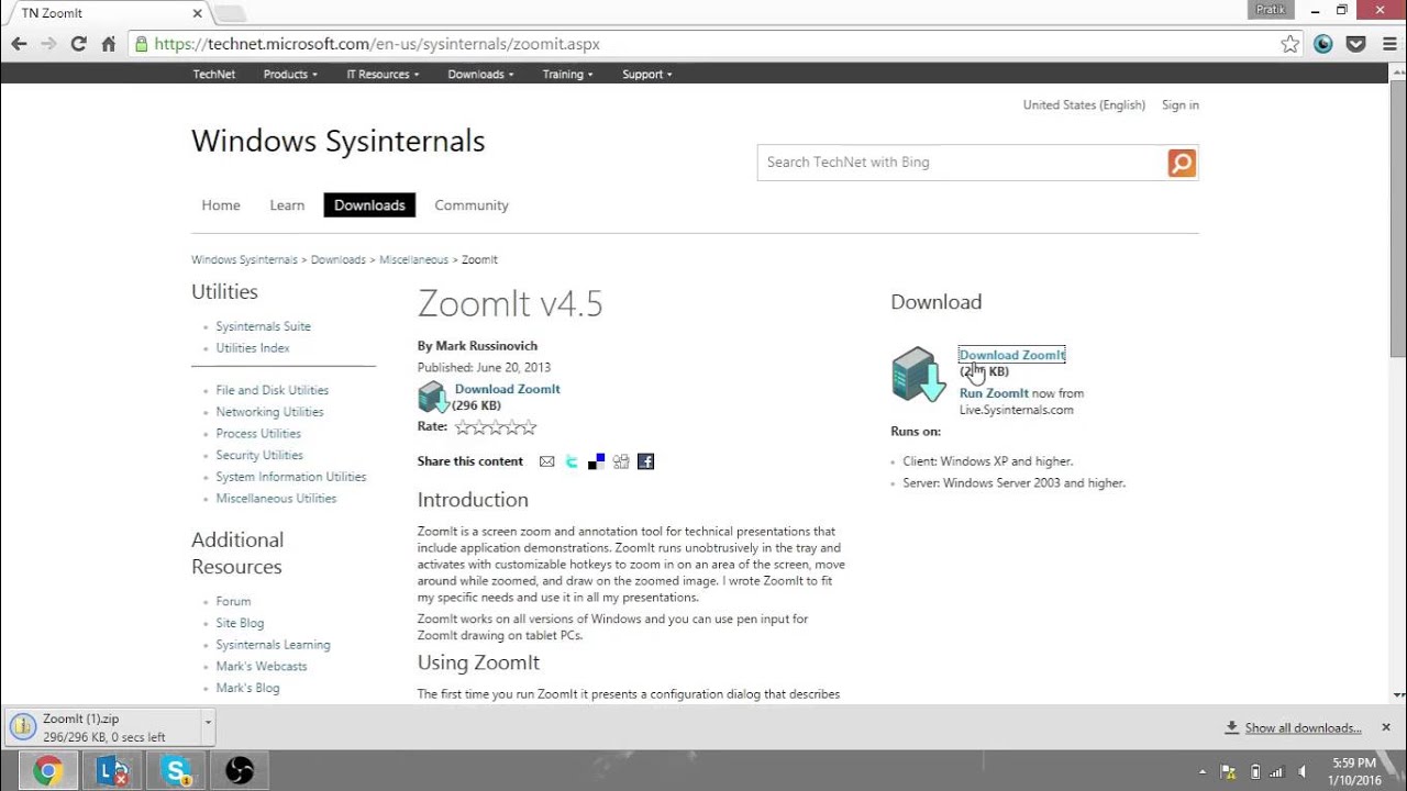 How To Zoom The Screen - Part 1 zoomit.com - YouTube
