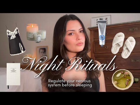 🌙Soft night routine tips | calm, feminine habits | regulate your nervous system before sleeping 