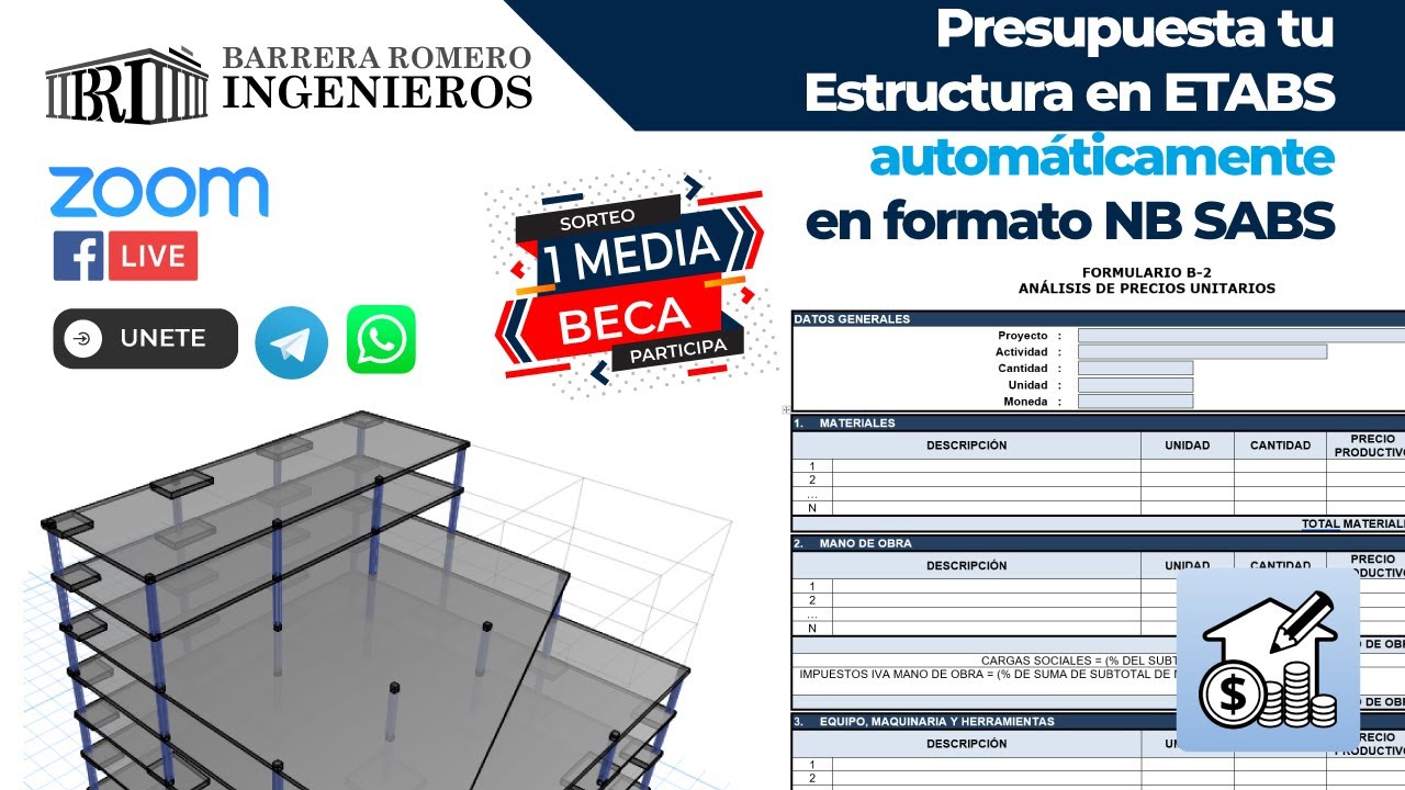 "Interoperabilidad: Presupuesta automáticamente tu Estructura de ETABS al formato NB SABS" - YouTube