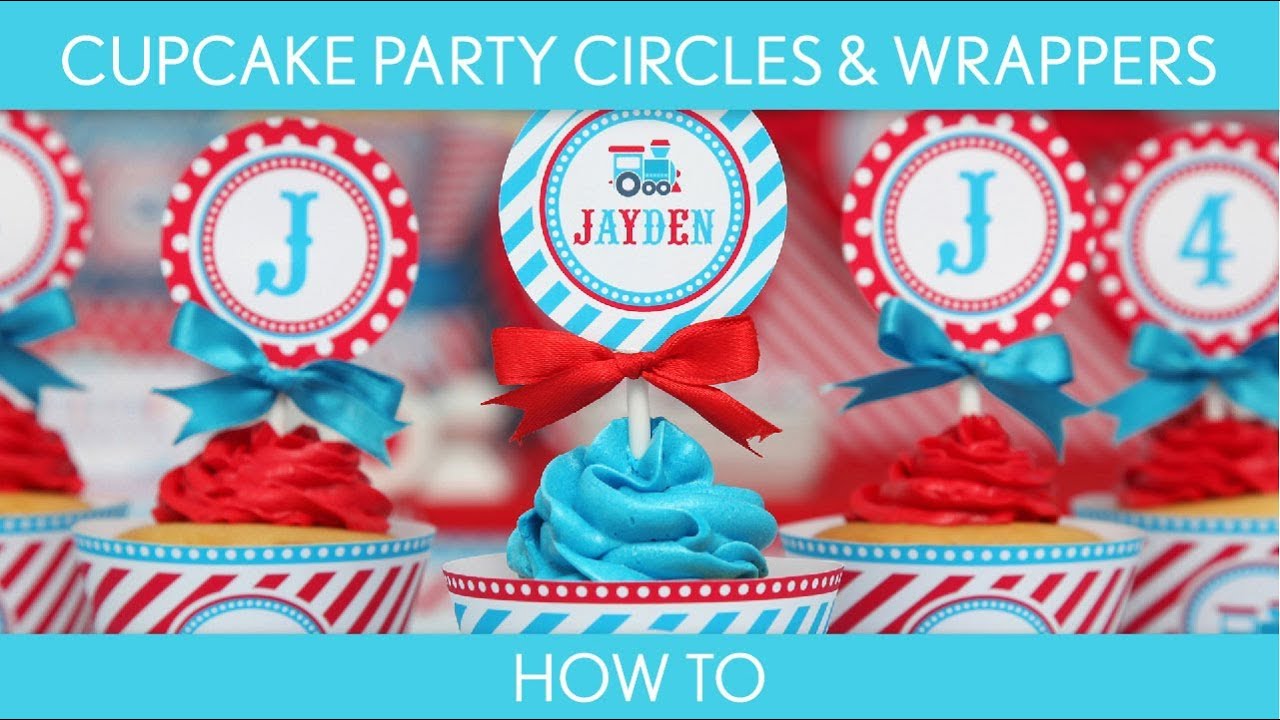 How to Make: Cupcake Party Circles & Wrappers (Birthday Party ...