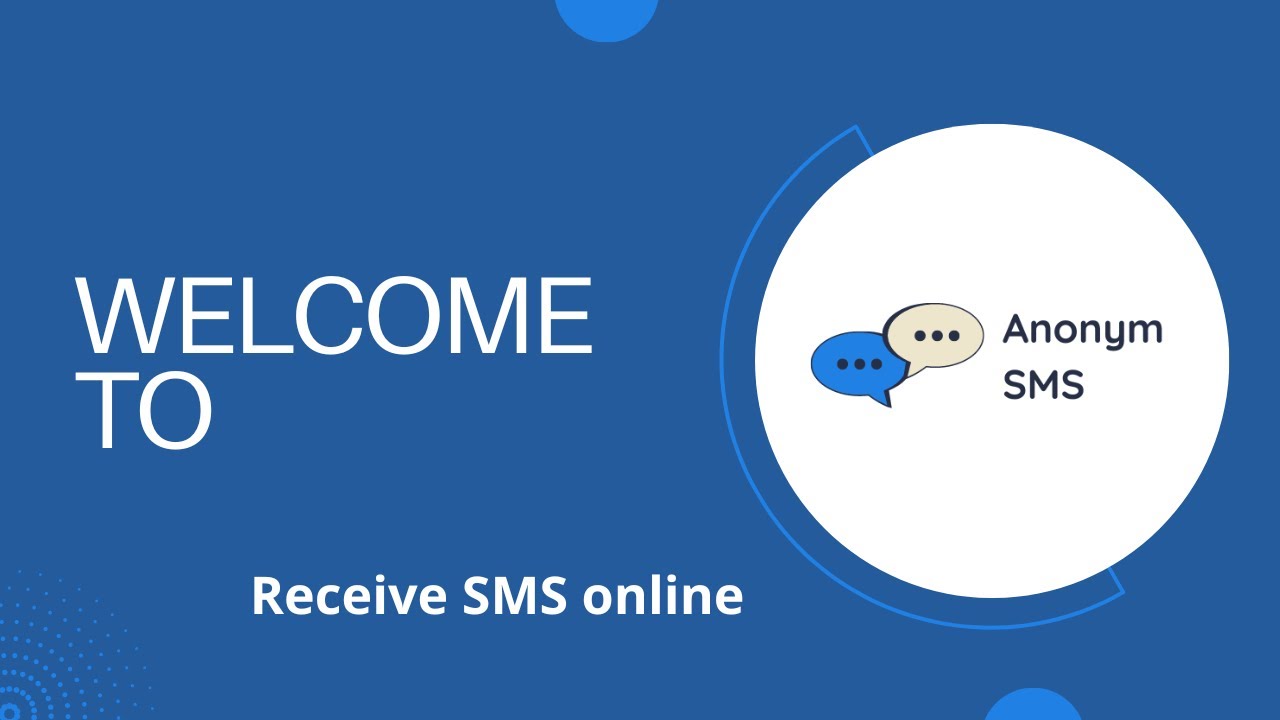 Welcome to Anonym SMS - YouTube