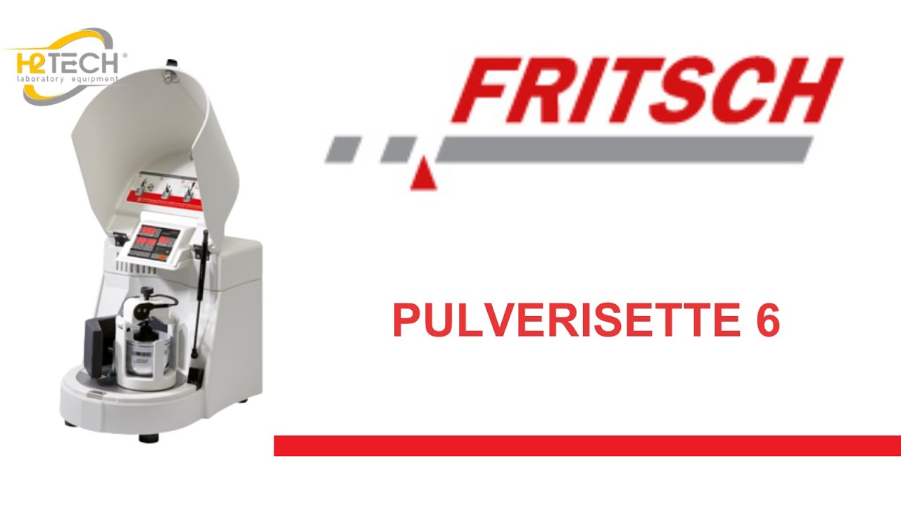 Máy Nghiền Bi Hành Tinh FRITSCH PULVERISETTE 6 | H2TECH - FRITSCH - YouTube