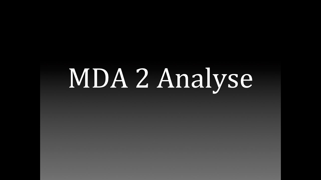 MDA 2 ANALYSE Qualifikation 1-10 - YouTube