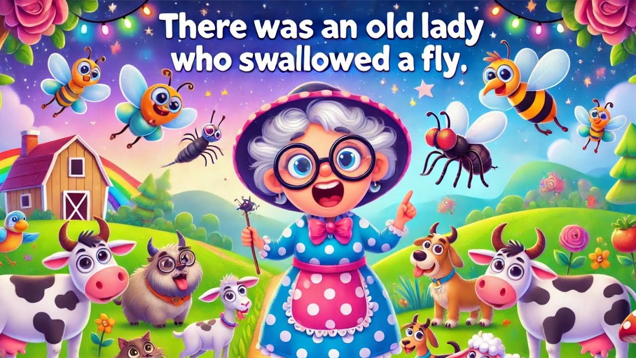 "The Quirky Tale of the Old Lady Who Swallowed a Fly" | Rainbow 🌈 ...