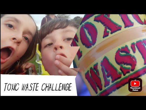 TOXIC WASTE CHALLENGE!! 😮😮 EXTREME SOURNESS!!! ROUND 1 OF 2!! - YouTube