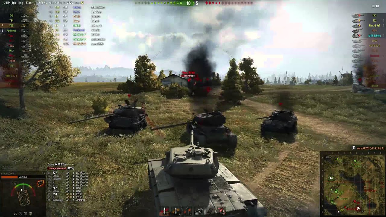 World of Tanks - T69 | 10 Kills, Pool`s Medal, Ace Tanker, Top Gun ...