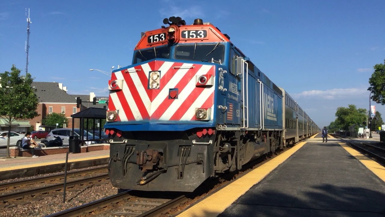 Metra’s UPNW Evening Rush hour at Mount Prospect, IL 6/27/18 - YouTube