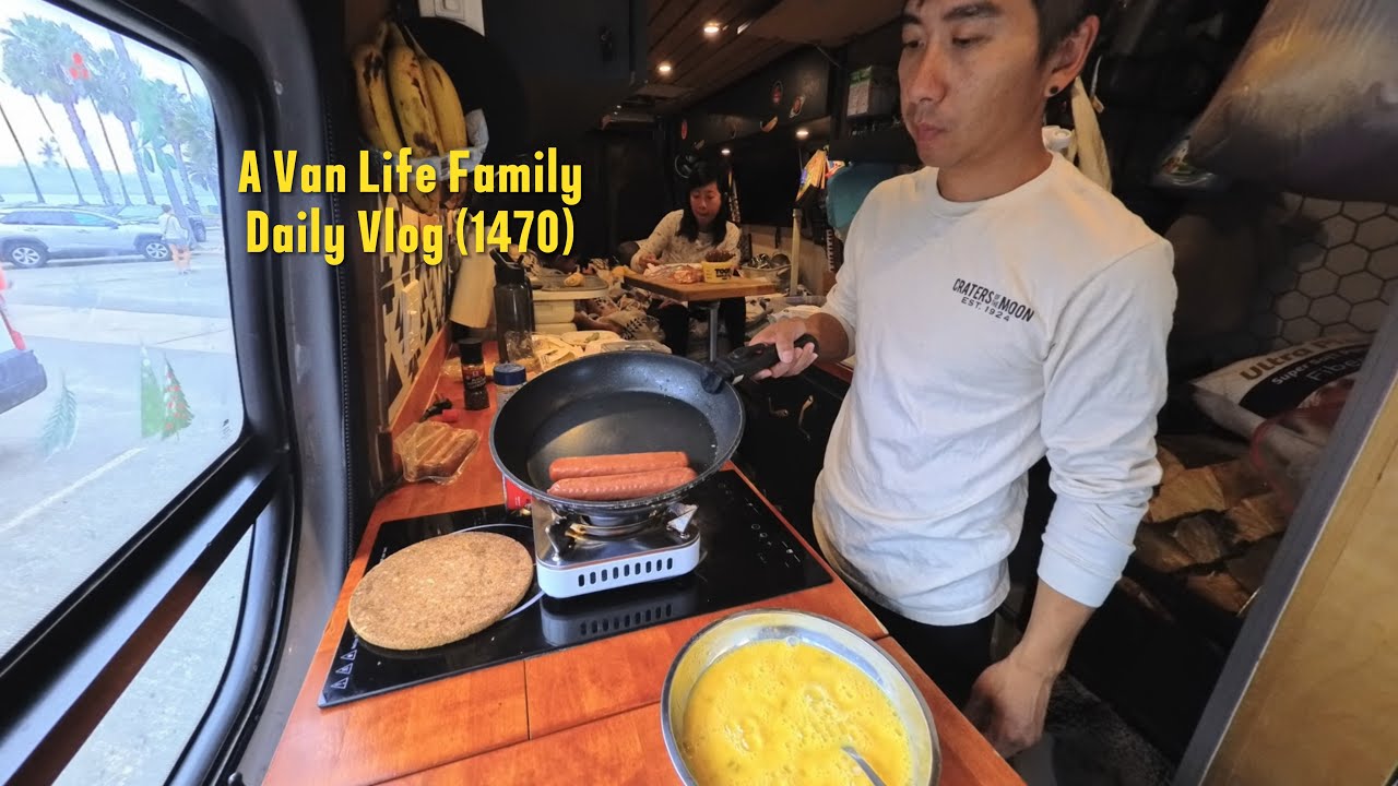 Van breakfast & beach vibes in La Jolla | A Van Life family vlog - YouTube
