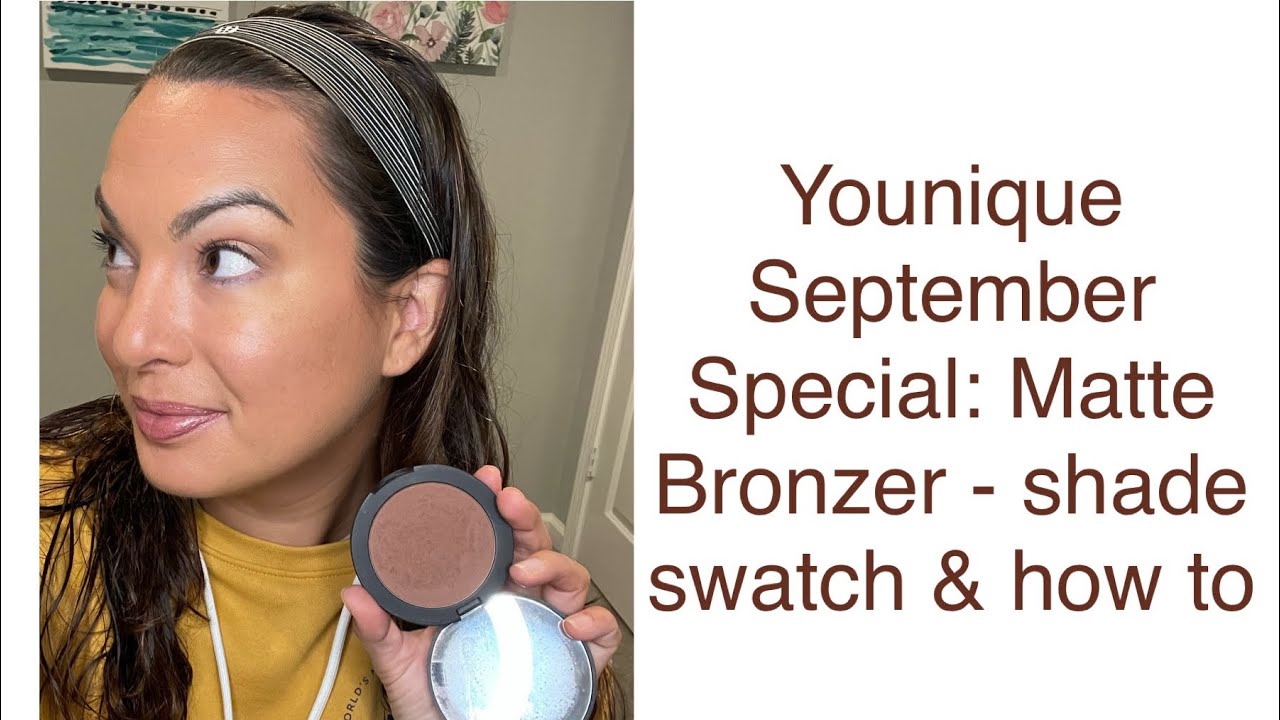 Younique September Special: Matte Bronzer - shade swatch & how to - YouTube