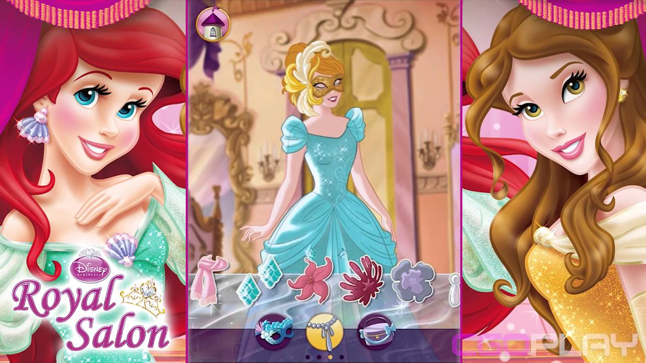 ♥ Disney Princess Royal Salon Cinderella Masquerade Party (Best Disney ...