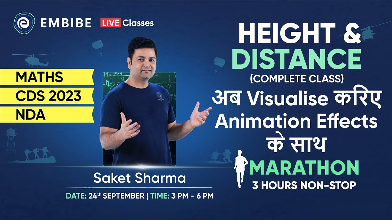 Heights and Distances | Now Visualise with Animation Effects | CDS ...