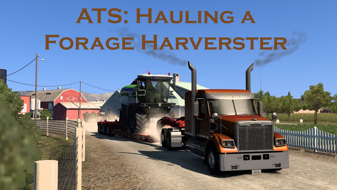 ATS: Hauling a Forage Harvester!! - YouTube