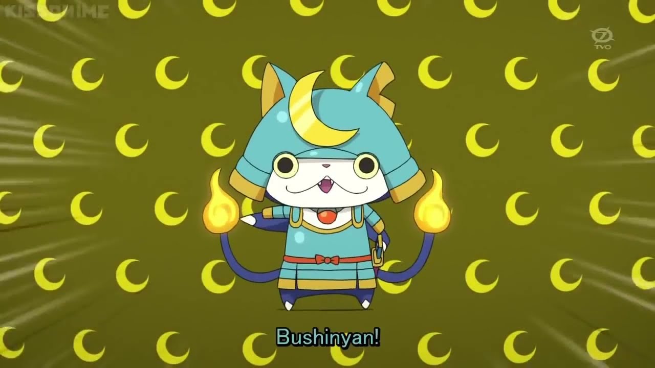 Yo kai watch, Bushinyan( Shogunyan) summoning - YouTube