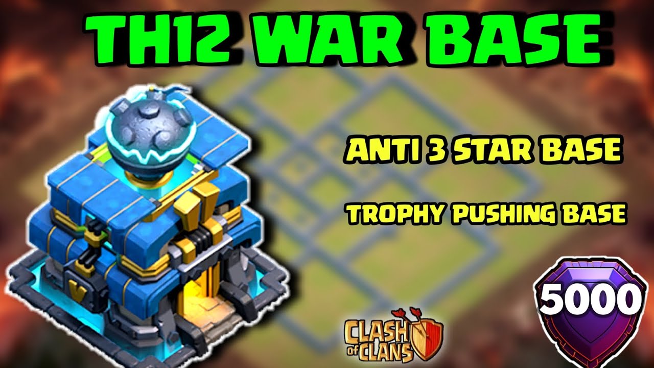New TH12 War Base With Link | Best TH12 War Base | Base TH12 Terkuat ...