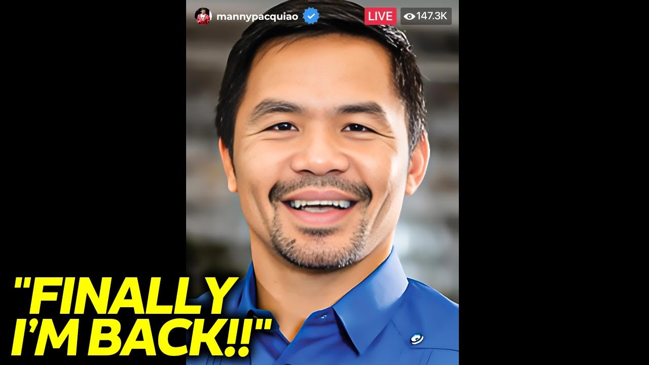 JUST NOW: Manny Pacquiao FINALLY Confirms His Boxing Comeback! - YouTube