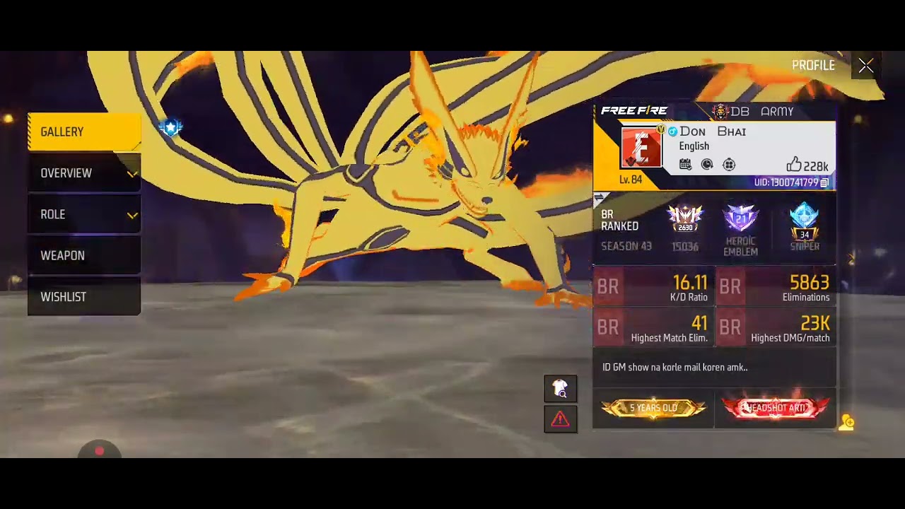 free fire in pro Don Bahi UId 🤩🤩🤩🤩 - YouTube