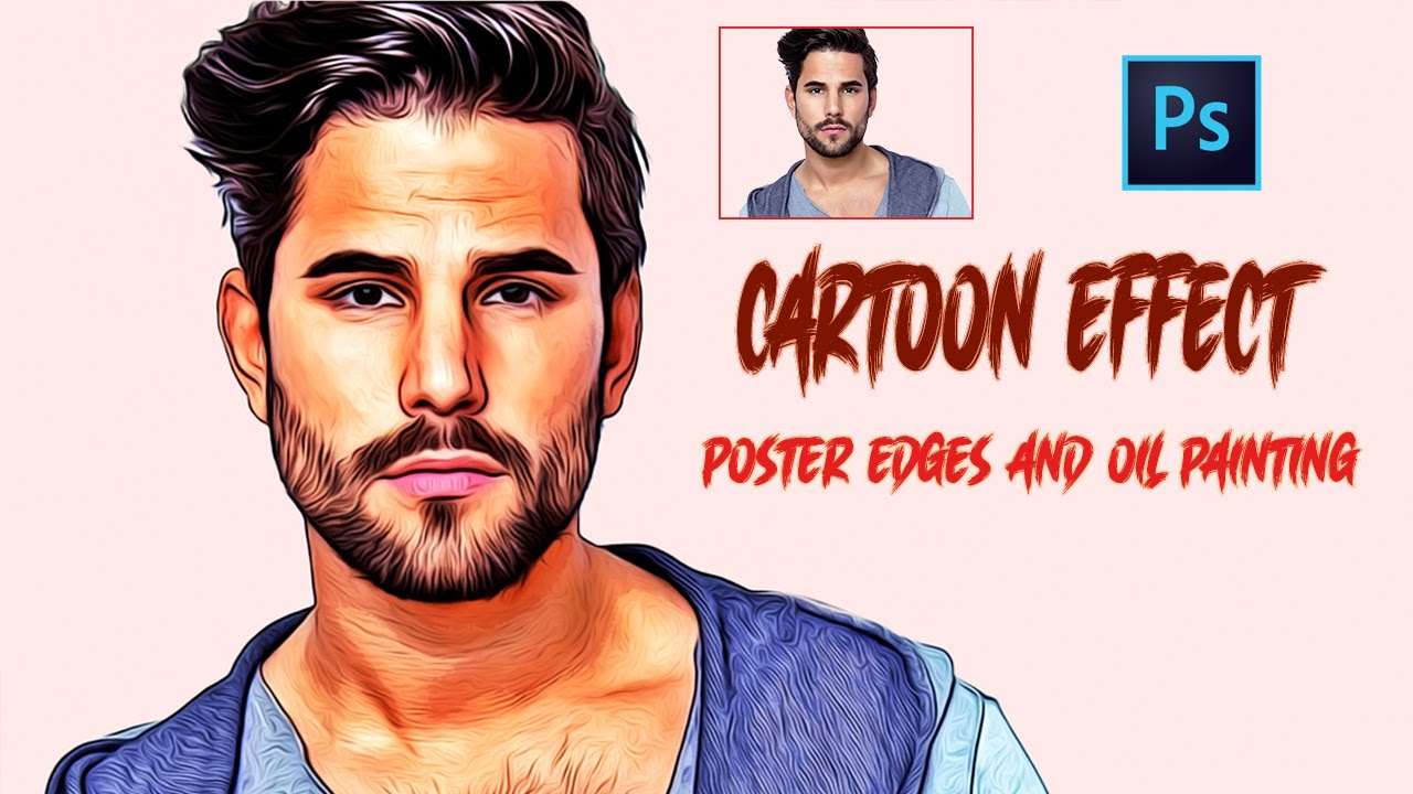 How to create a Cartoon effect in Photoshop !! Poster edges and Oil ...