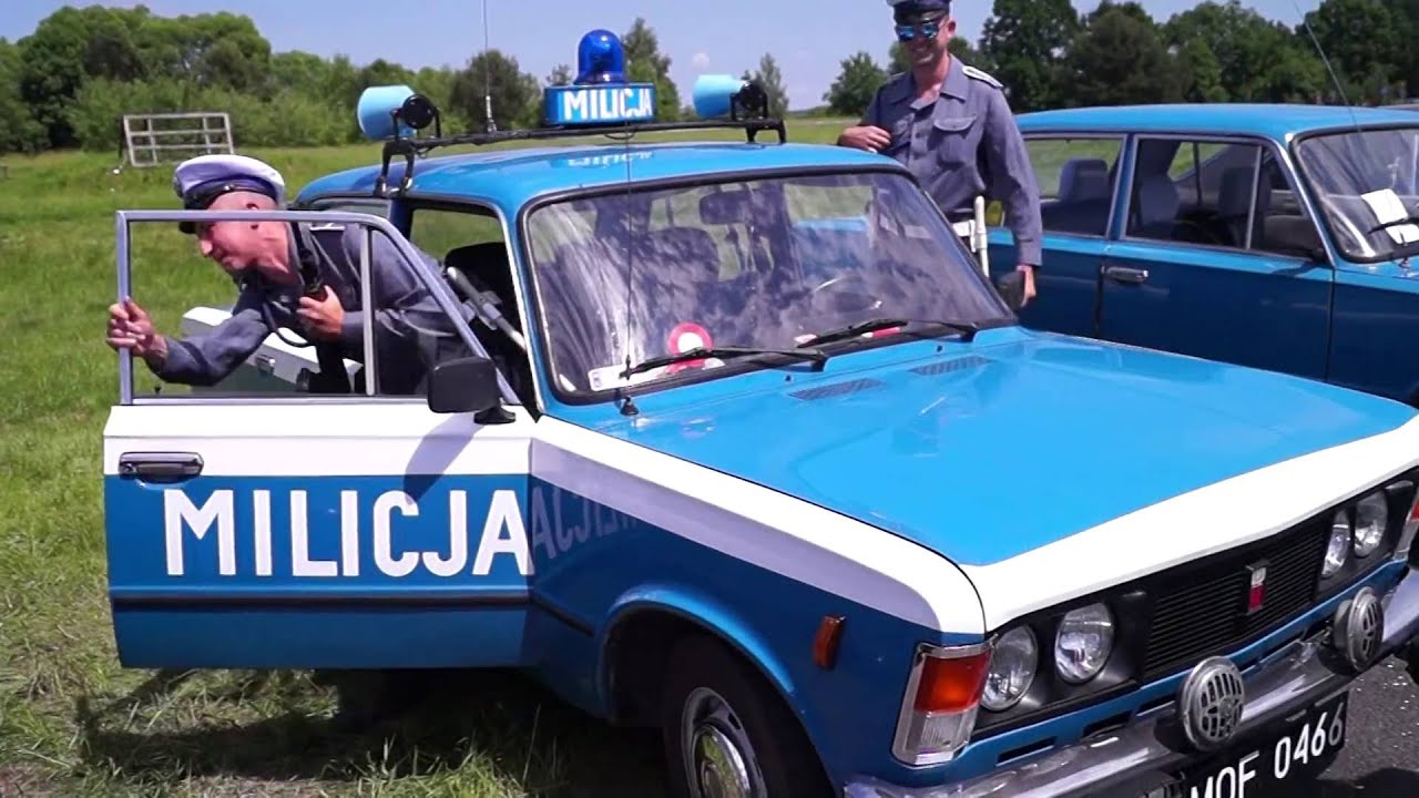 Fiat 125 p - Milicja w akcji - Biłgoraj. - YouTube