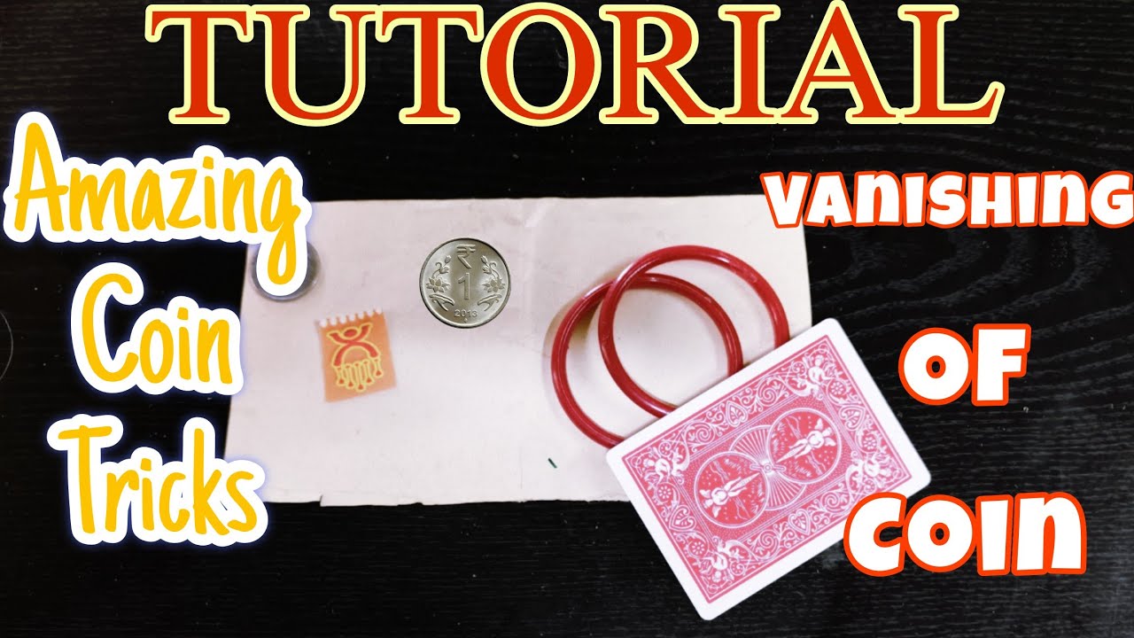 Vanishing Coin through bangle and card| TUTORIALS |कार्ड और चूड़ियों के माध्यम से गायब हो रहे ...