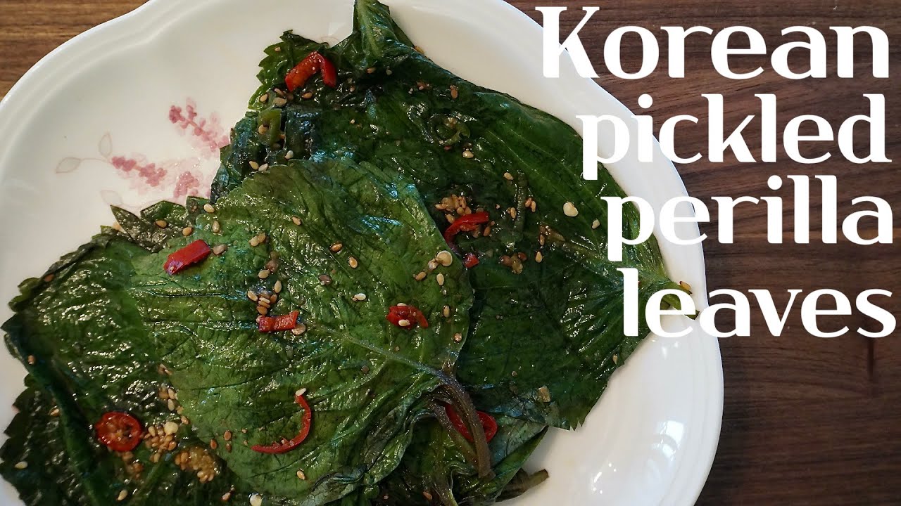 Korean Pickled Perilla Leaves | 깻잎 장아찌 - YouTube