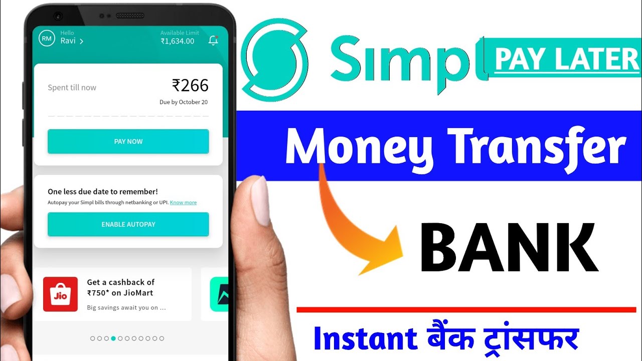 Simpl Pay Later To Bank Transfer | Simple pay later to bank account ...