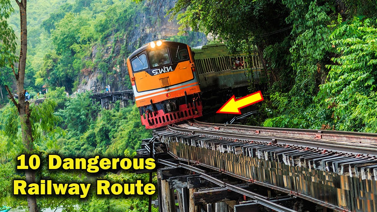 10 Most Dangerous Railway Tracks In The World - YouTube
