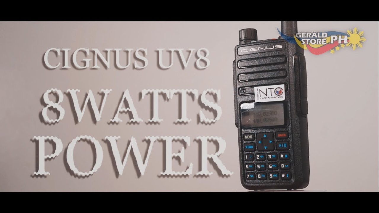 Cignus UV-8 Dual Band Radio with 8 watts Power! Unboxing Video by Gerald Store PH - YouTube