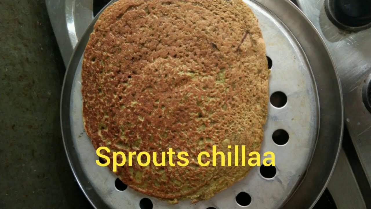 Sprouts Chilla ( Ankurit mung puda) | Easy healty diet food - YouTube