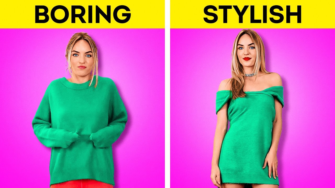 Best Clothing Hacks That Will Change Your Life || Easy Ways to Look ...