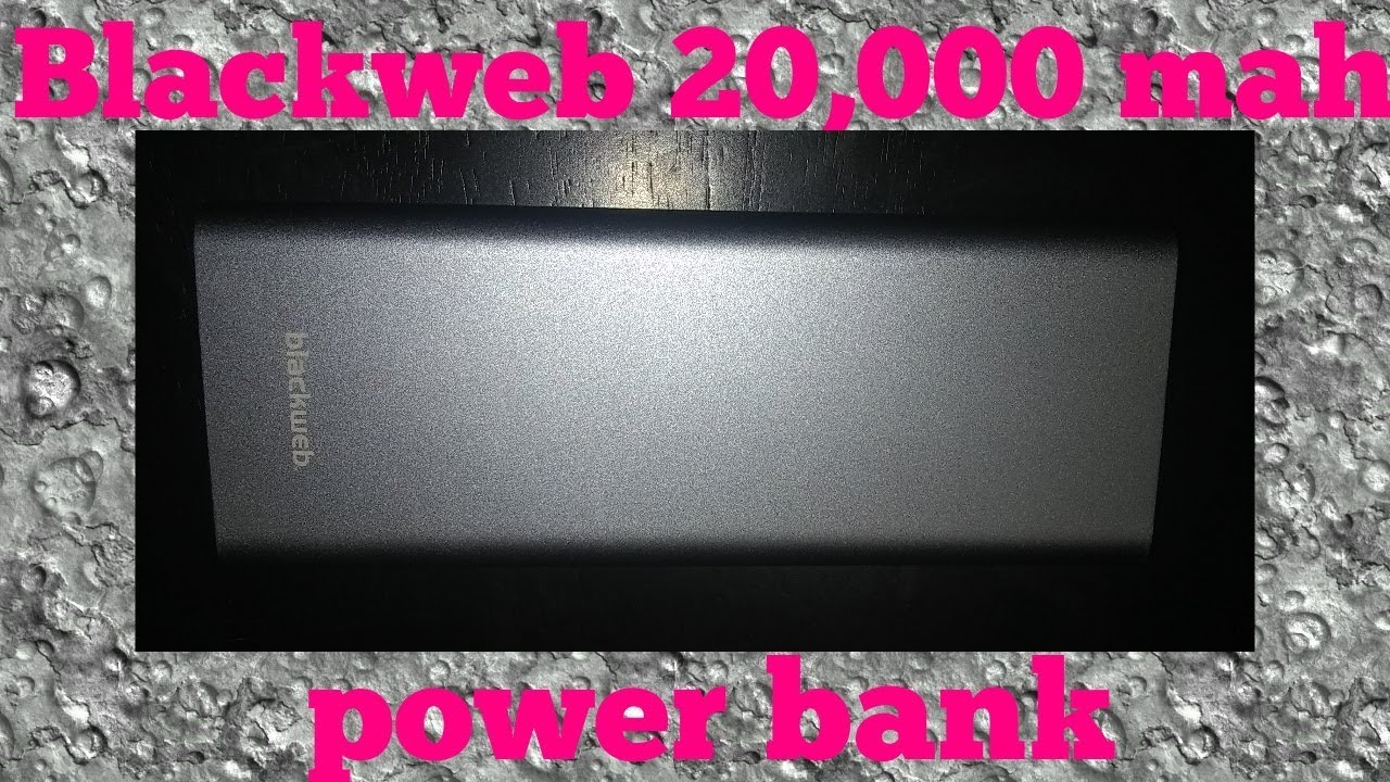 Blackweb 20,000 mah power bank review $25 - YouTube