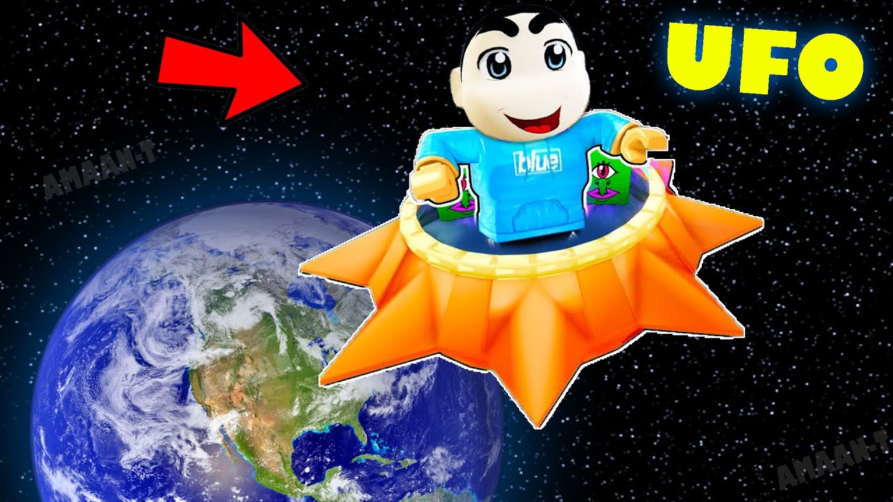SHINCHAN DRIVING UFO in ROBLOX | UFO UNIVERSE with CHOP and FRANKLIN ...