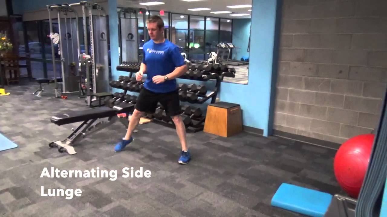 Alternating Side Lunge - YouTube