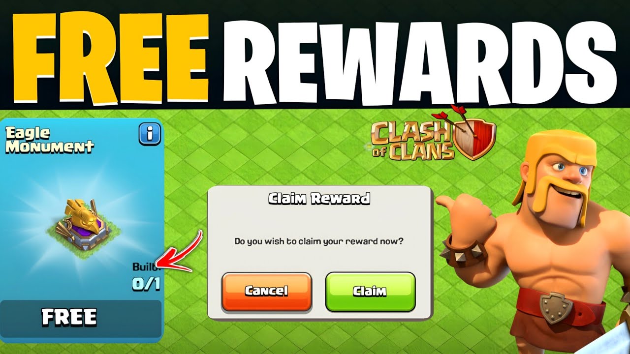 HOW TO CLAIM YOUR FREE EAGLE MONUMENT DECORATION IN CLASH OF CLANS ...