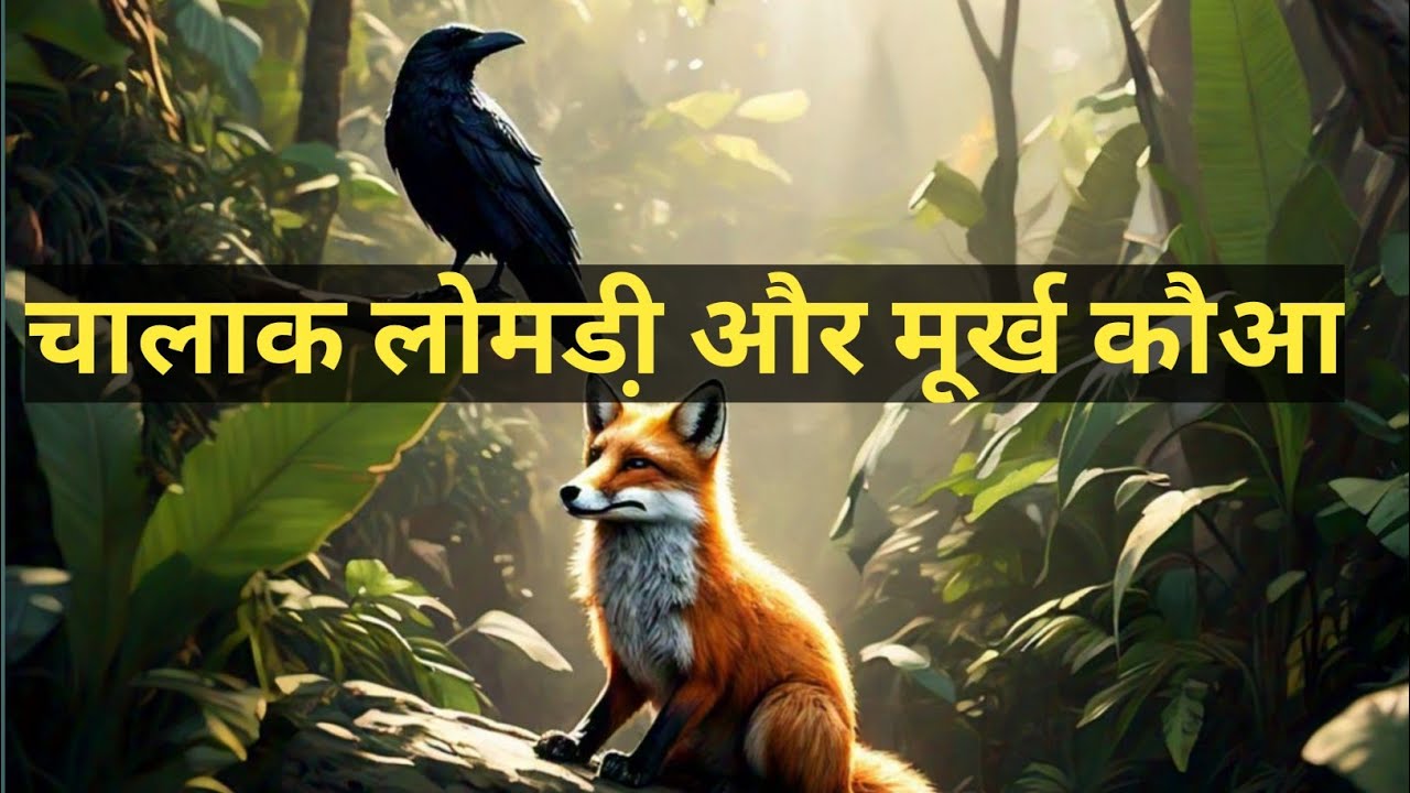 Fox and Crow || Lomdi aur kowa || hindi stories || hindi story ...