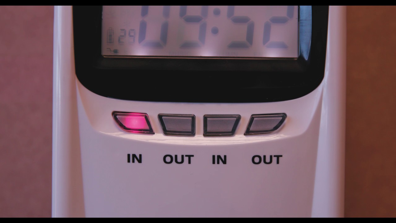 Accutime Monthly Clocking In Machine - YouTube