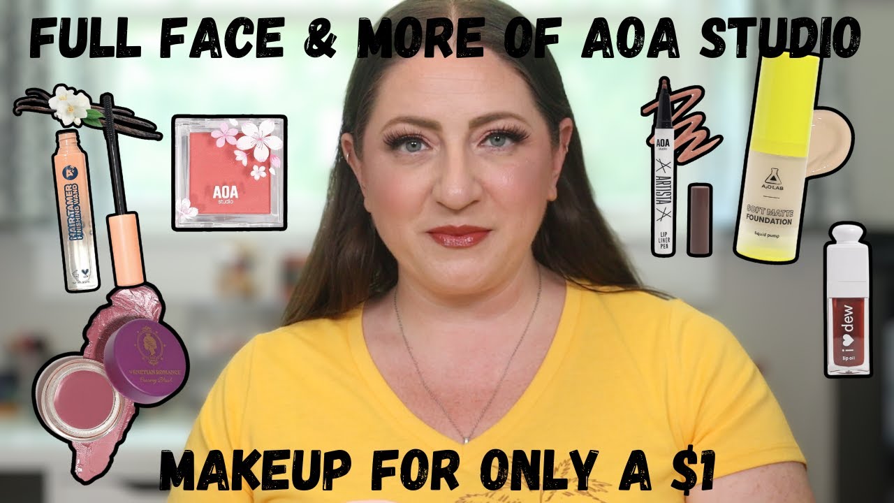 MAKEUP FOR A $1!! A full face + more from AOA Studio & Surprise! It was ...