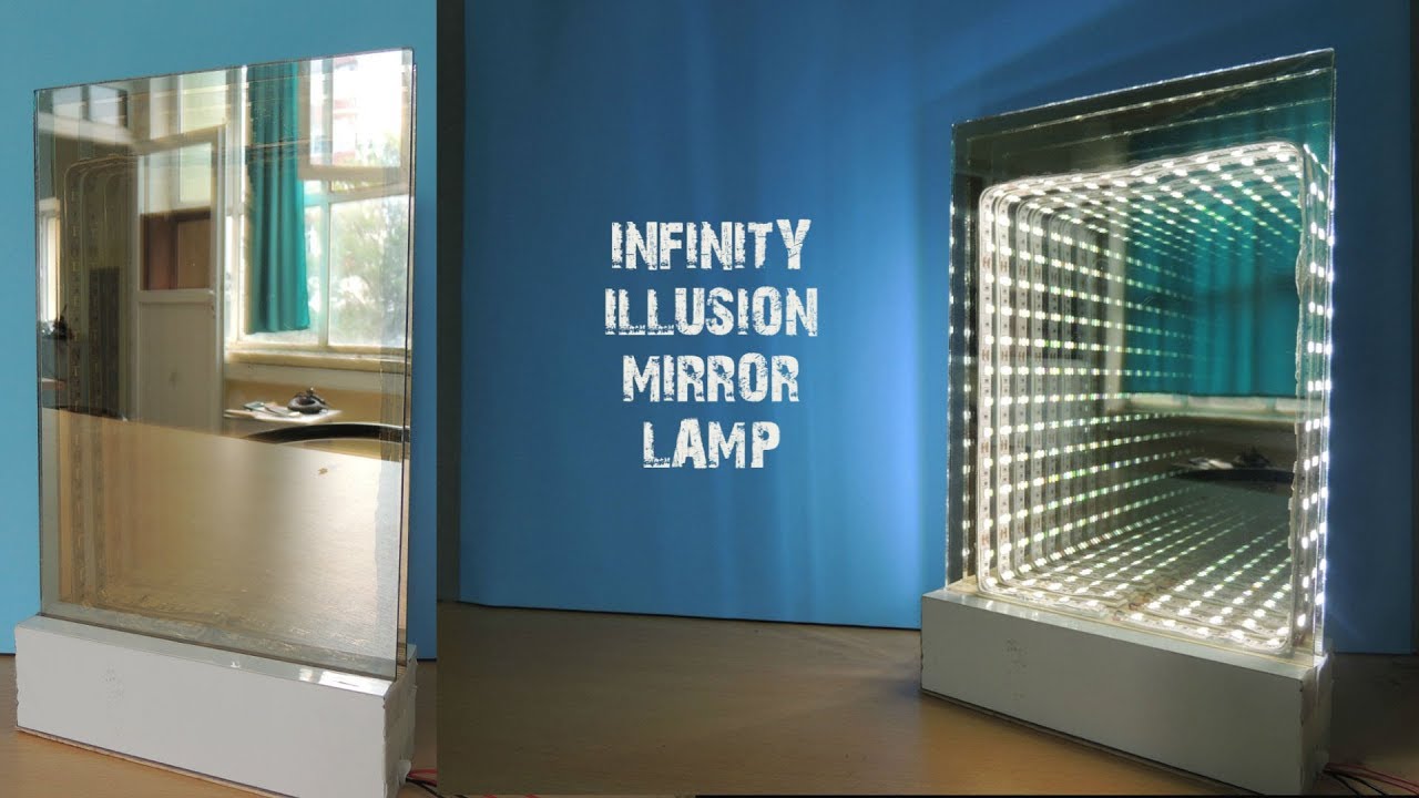 HOW TO MAKE A INFINITY ILLUSION MIRROR LAMP? SONSUZ AYNALI LAMBA NASIL ...