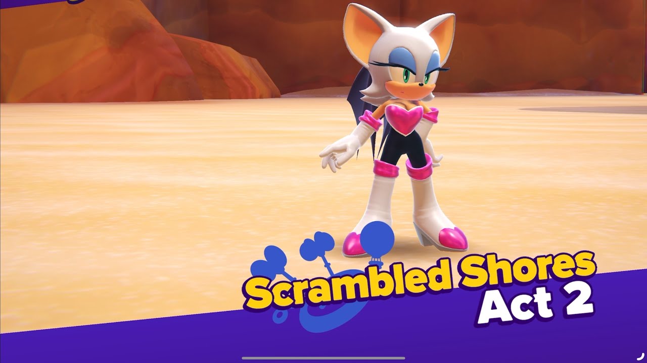 Sonic Dream Team - Rouge Gameplay in Scrambled Shores Act 2, Mission 7 ...