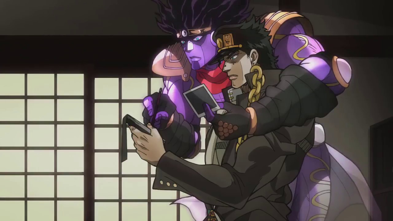 Star Platinum makes a sketch - YouTube