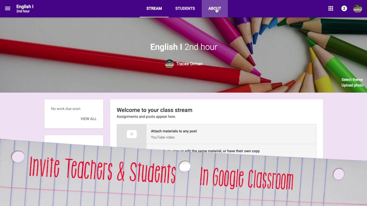 Add Teachers and Students to Your Google Class - YouTube