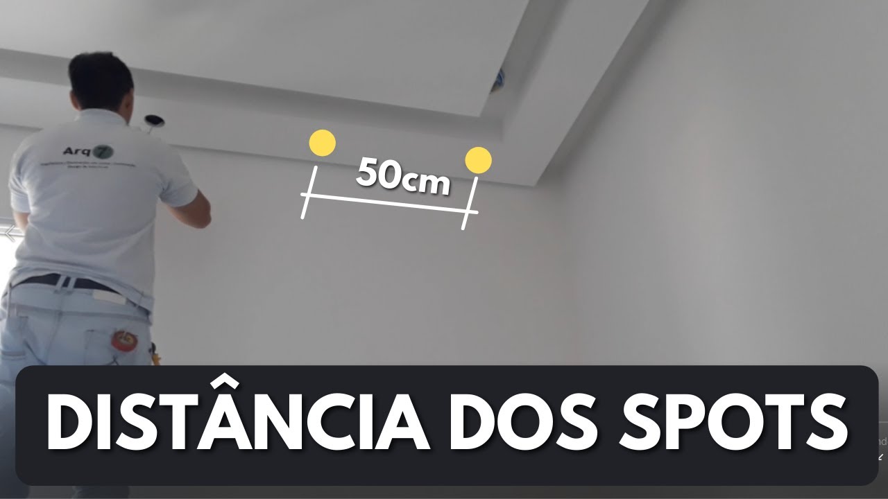 Como CALCULAR a Distância dos SPOTS, medida ideal para os spots - YouTube