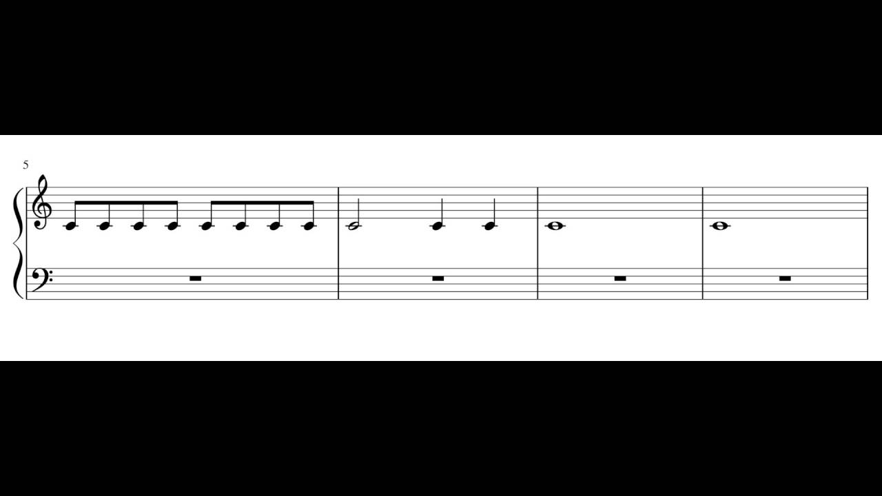 Piano Notes - Lesson 1 - Exercise 1 - YouTube