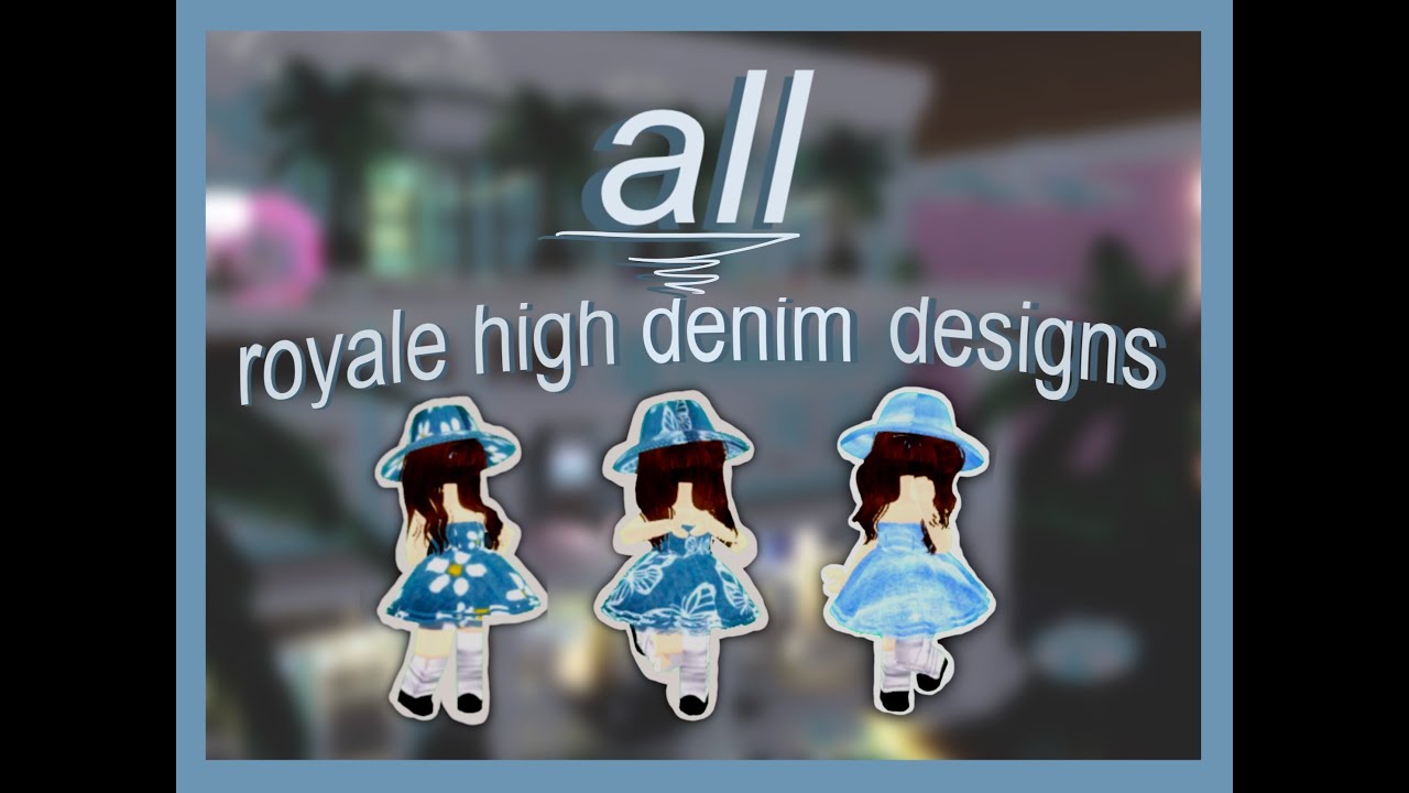 ALL RH denim designs/patterns - YouTube