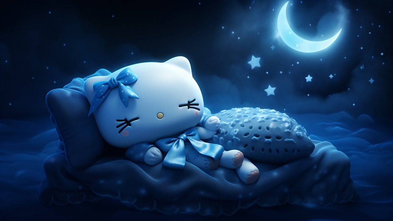 Hello kitty in night mode - sleep music - YouTube