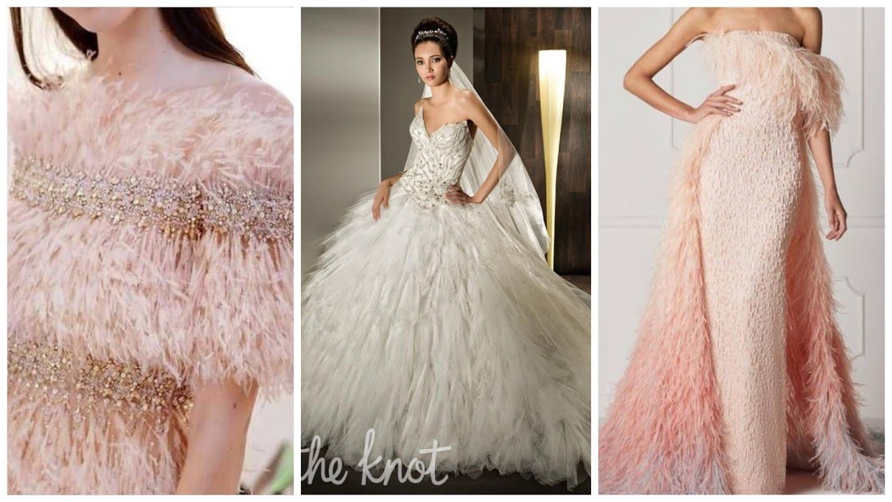 Latest feather dress collection for ladies| Top stylish party dress ...