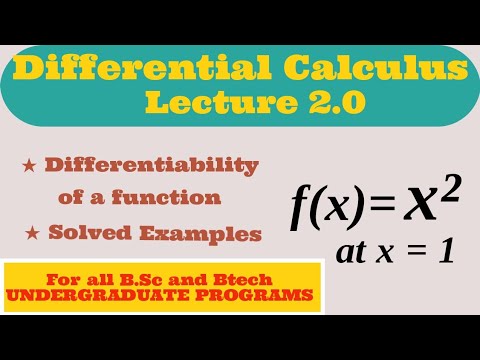 L02 || Differentiability || Differential Calculus || Turing Classes ...