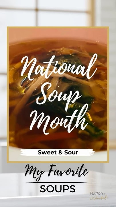 January is National Soup Month #soups #food - YouTube