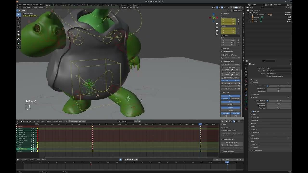Blender Tutorial 40 - Blocking in rough animation - YouTube